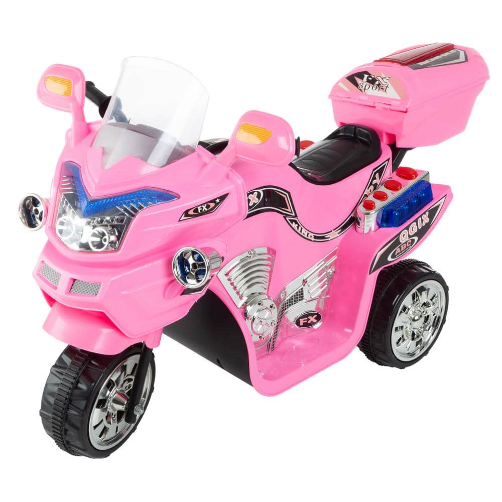 Lil Rider 3-Wheel Battery Powered Motorcycle Ride on Toy in Pink ...