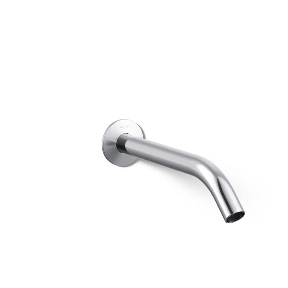 KOHLER Components Wall-Mount Bathroom Sink Faucet Spout in Polished Ch ...