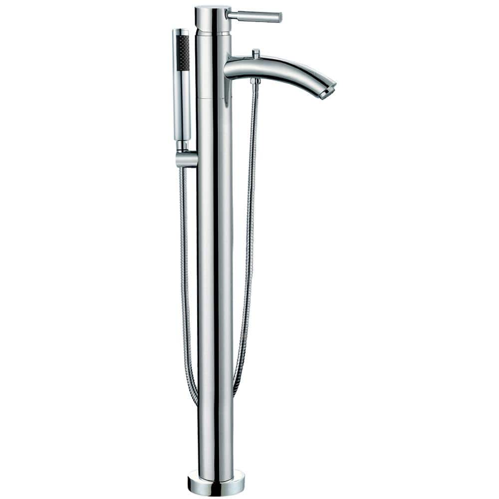 Wyndham Collection Taron Freestanding Tub Faucet, Polished Chrome, Mod ...