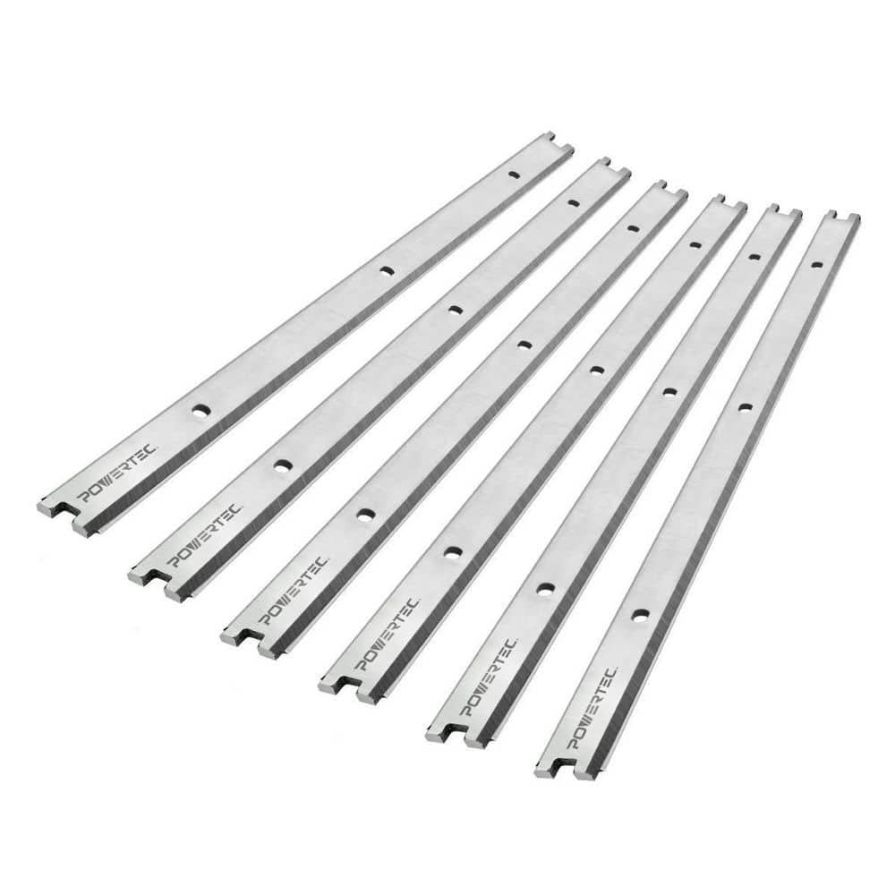 POWERTEC 13 in. High Speed Steel Planer Knives for RIDGID R4330, R4331 ...