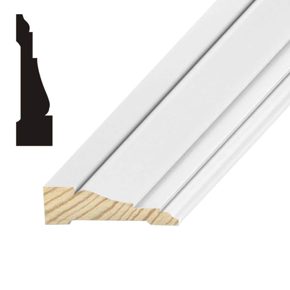 Builders Choice LWM 366 11/16 in. x 2-1/4 in. Primed Finger-Jointed Pi ...