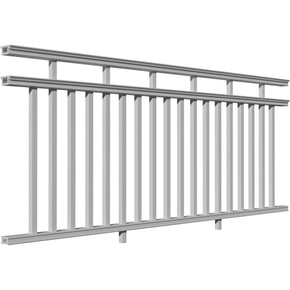 Providence 96 in. x 42 in. PVC 3-Line Level Rail Kit with Reinforcemen ...