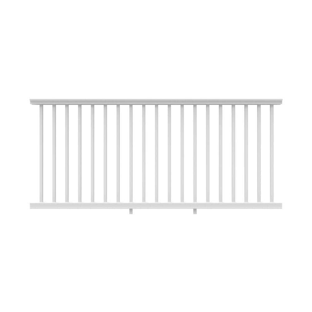 RDI 6 ft. x 42 in. Square Baluster Transform Rail Kit in Satin White ...