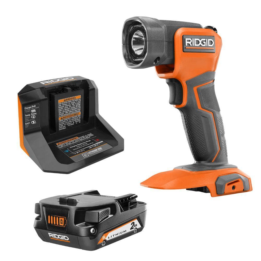 RIDGID 18V LED Worklight Kit with 2.0 Ah Battery and Charger – Super Arbor