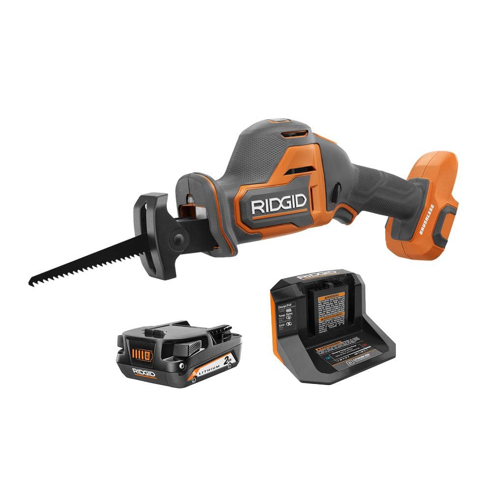 RIDGID 18V SubCompact Brushless Cordless One-Handed Reciprocating Saw ...