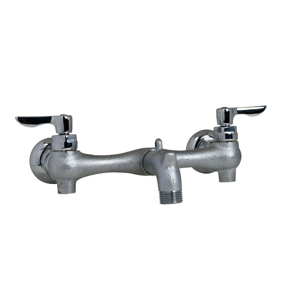 American Standard Exposed Yoke Wall-Mount Utility Faucet in Rough Chro ...