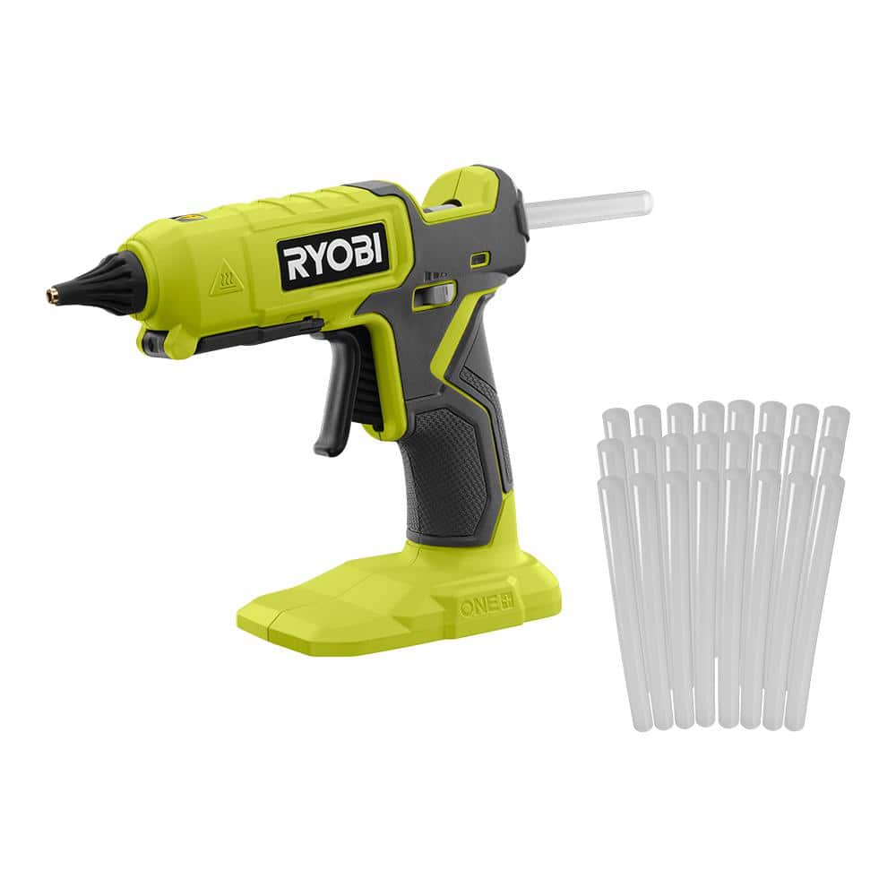 RYOBI ONE+ 18V Cordless Dual Temperature Glue Gun (Tool-Only) with Ext ...