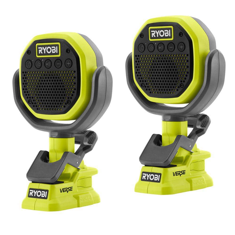 RYOBI ONE+ 18V Cordless VERSE Clamp Speaker 2-Pack (Tools Only) – Super ...