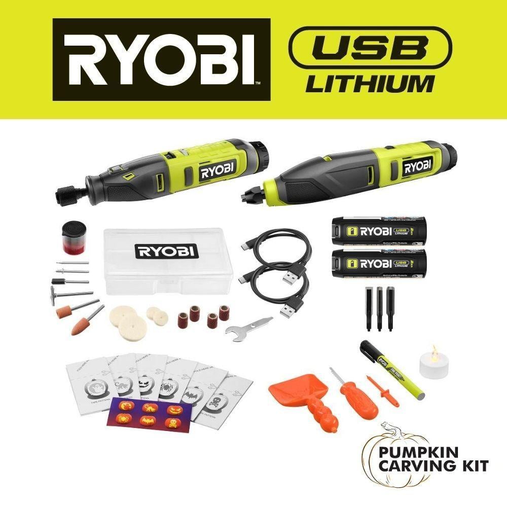 RYOBI USB LITHIUM 2-Tool Combo Kit with Pumpkin Carving Tools – Super Arbor