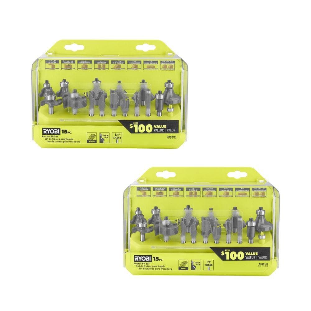 RYOBI Shank Carbide Router Bit Set (30-Piece) – Super Arbor