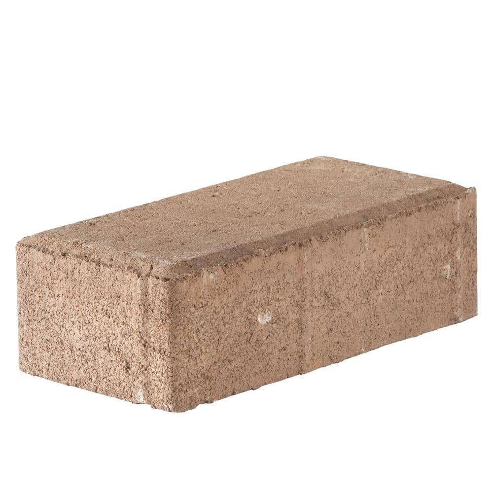 Pavestone Holland 7.87 in. L x 3.94 in. W x 2.36 in. H 60 mm Sand/Brow ...