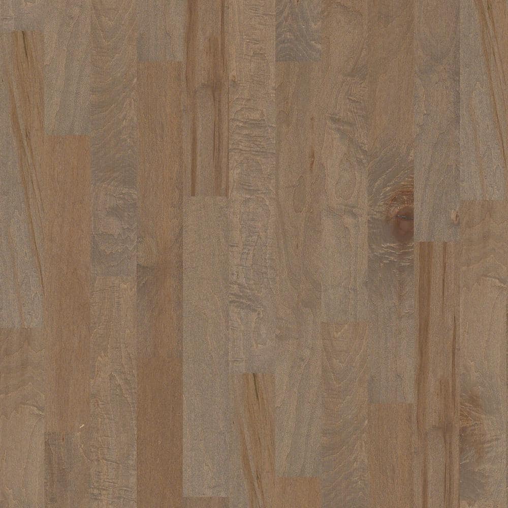 Shaw Opulent Sand Maple 3/8 In. T X 5 in. W Tongue and Groove Smooth E ...