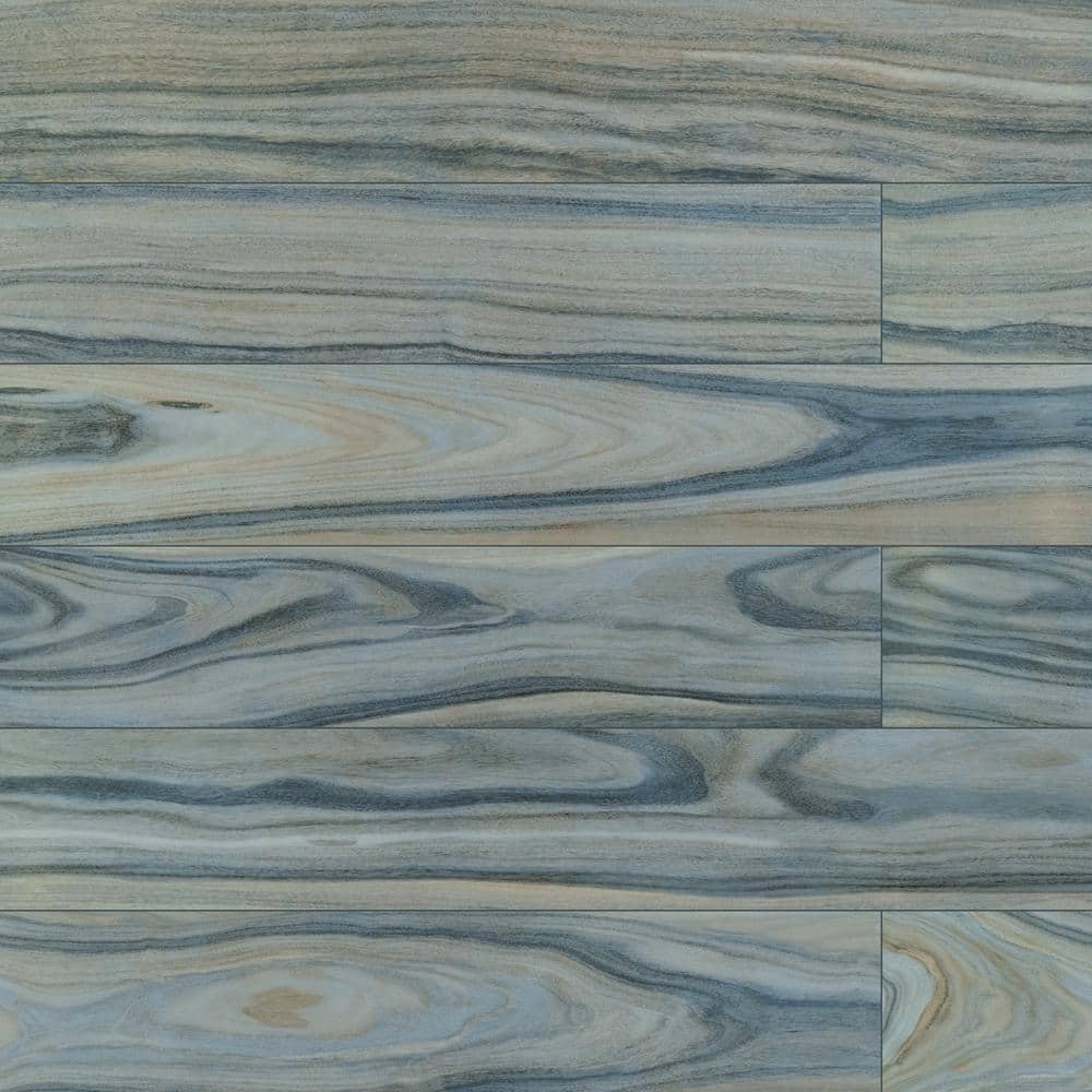 MSI Sardinia Azul 8 in. x 48 in. Polished Porcelain Wood Look Floor an ...