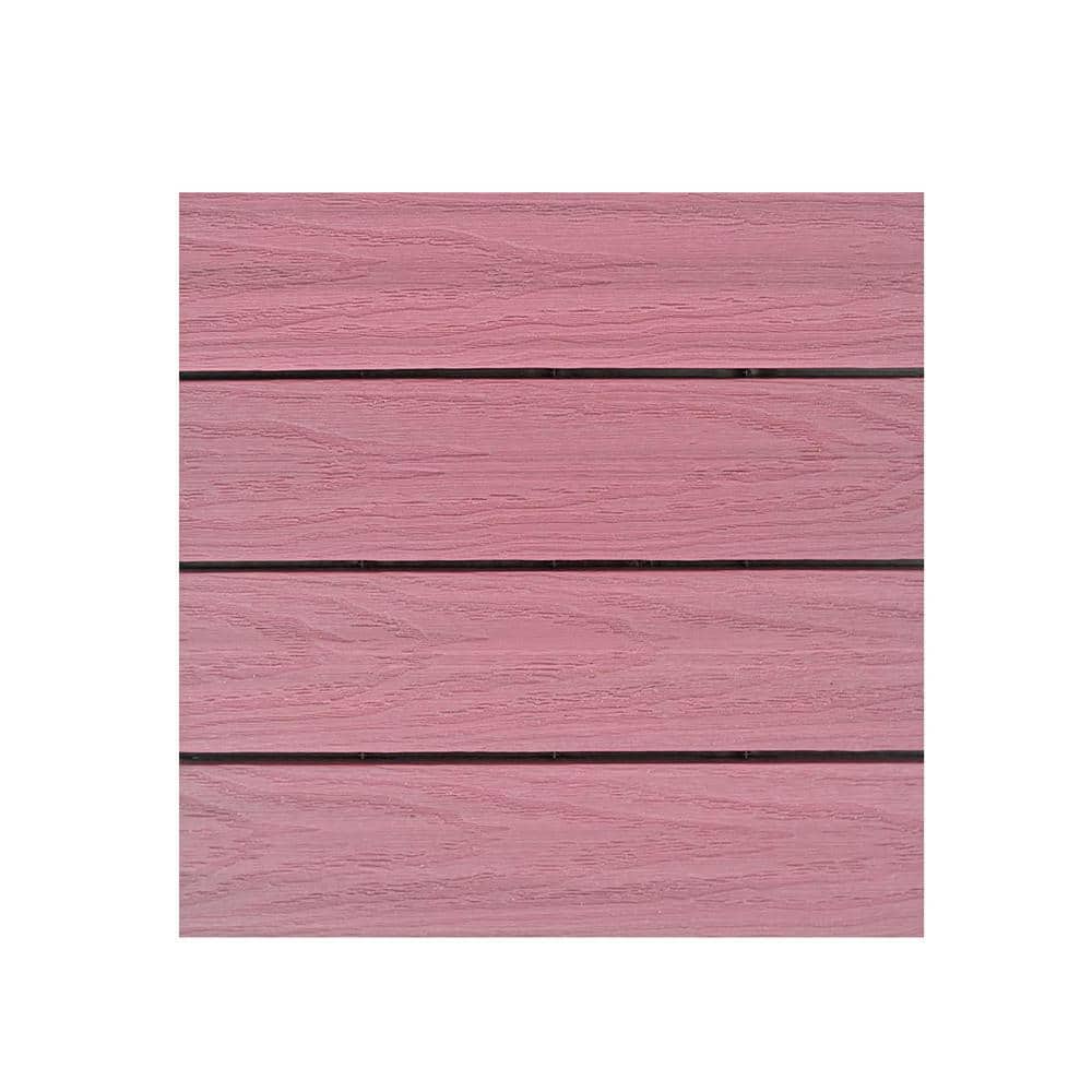 NewTechWood UltraShield Naturale 1 ft. x 1 ft. Quick Deck Outdoor Comp ...