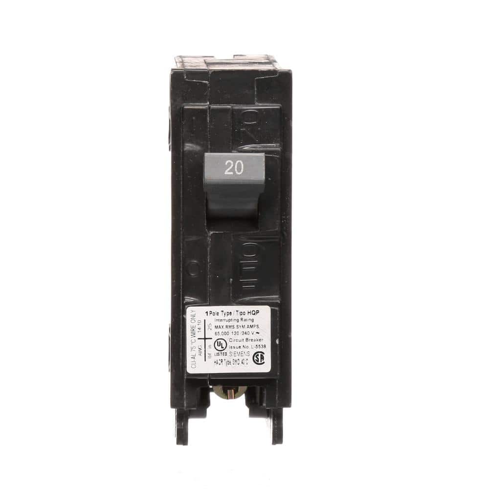 Siemens 20 Amp 1-Pole 65 kA Type HQP Circuit Breaker – Super Arbor