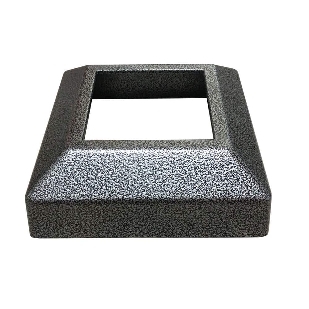 EZ Handrail 3 in. x 3 in. Silver Vein Aluminum EZ Post Low Profile Bas ...