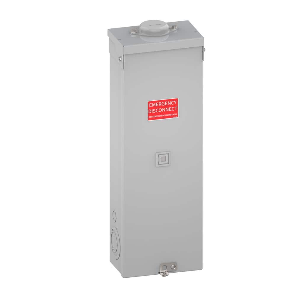 Square D QO 200 Amp 2-Pole Outdoor Circuit Breaker Enclosure with QDL2 ...