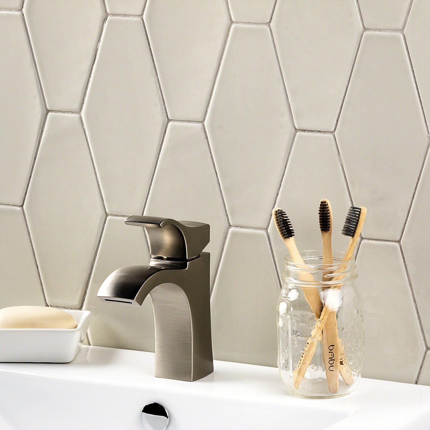 Manchester Dove Gray 4x8 Hexagon Glazed Ceramic Wall Tile – Super Arbor