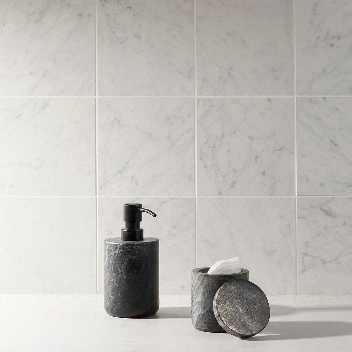 Lux Tile Bianco Gioia 6x6 Matte Porcelain Tile - Marble Look – Super Arbor