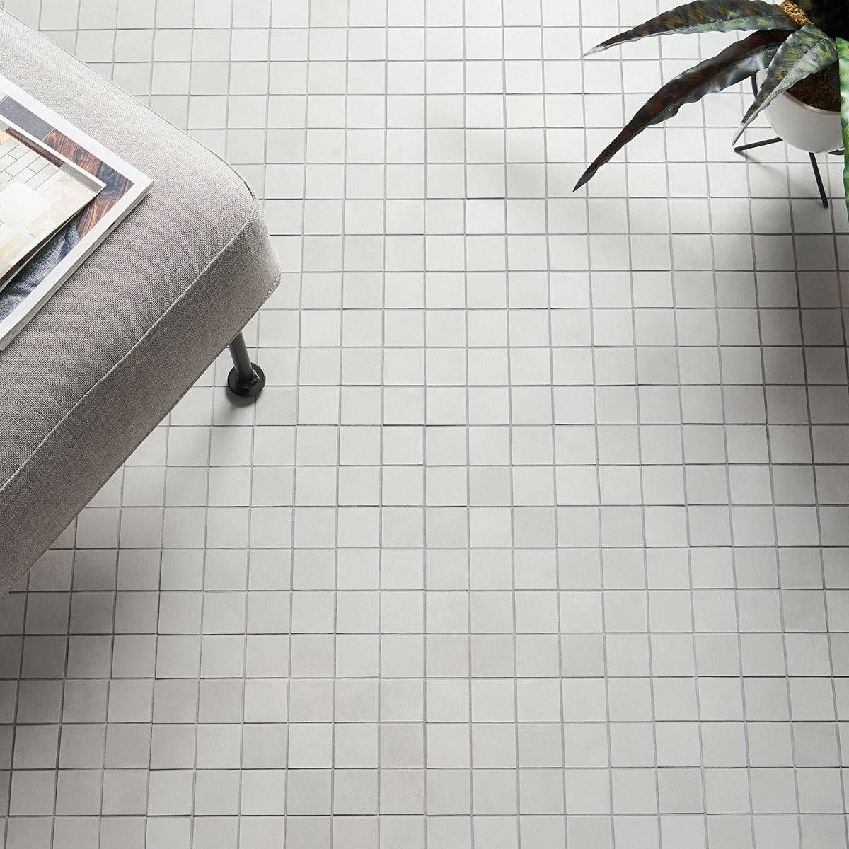 Clay Delight Gray 2x2 Matte Porcelain Mosaic - Lux Tile – Super Arbor