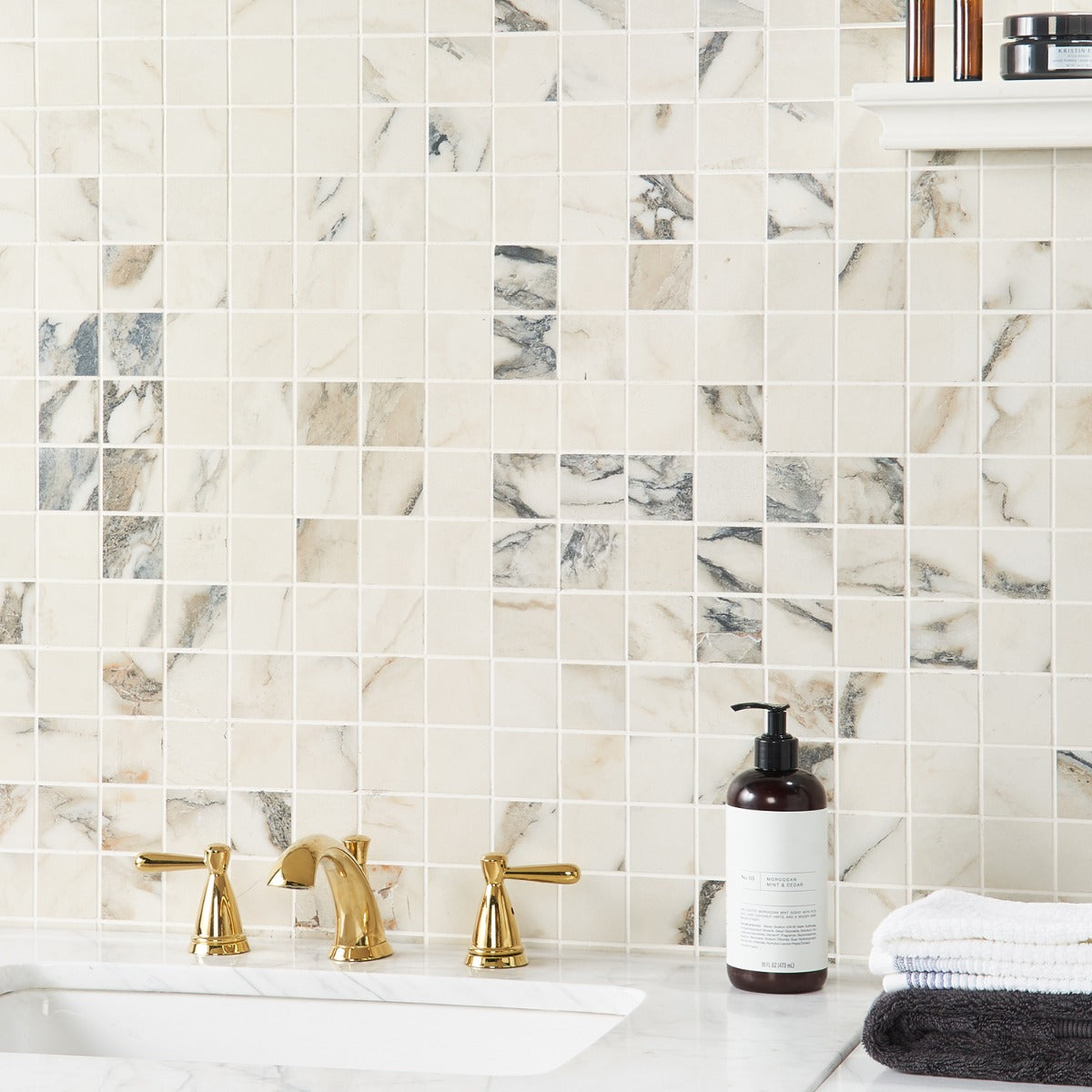 DreamStone Calacatta Rustico 2x2 Matte Porcelain Mosaic Tile – Super Arbor