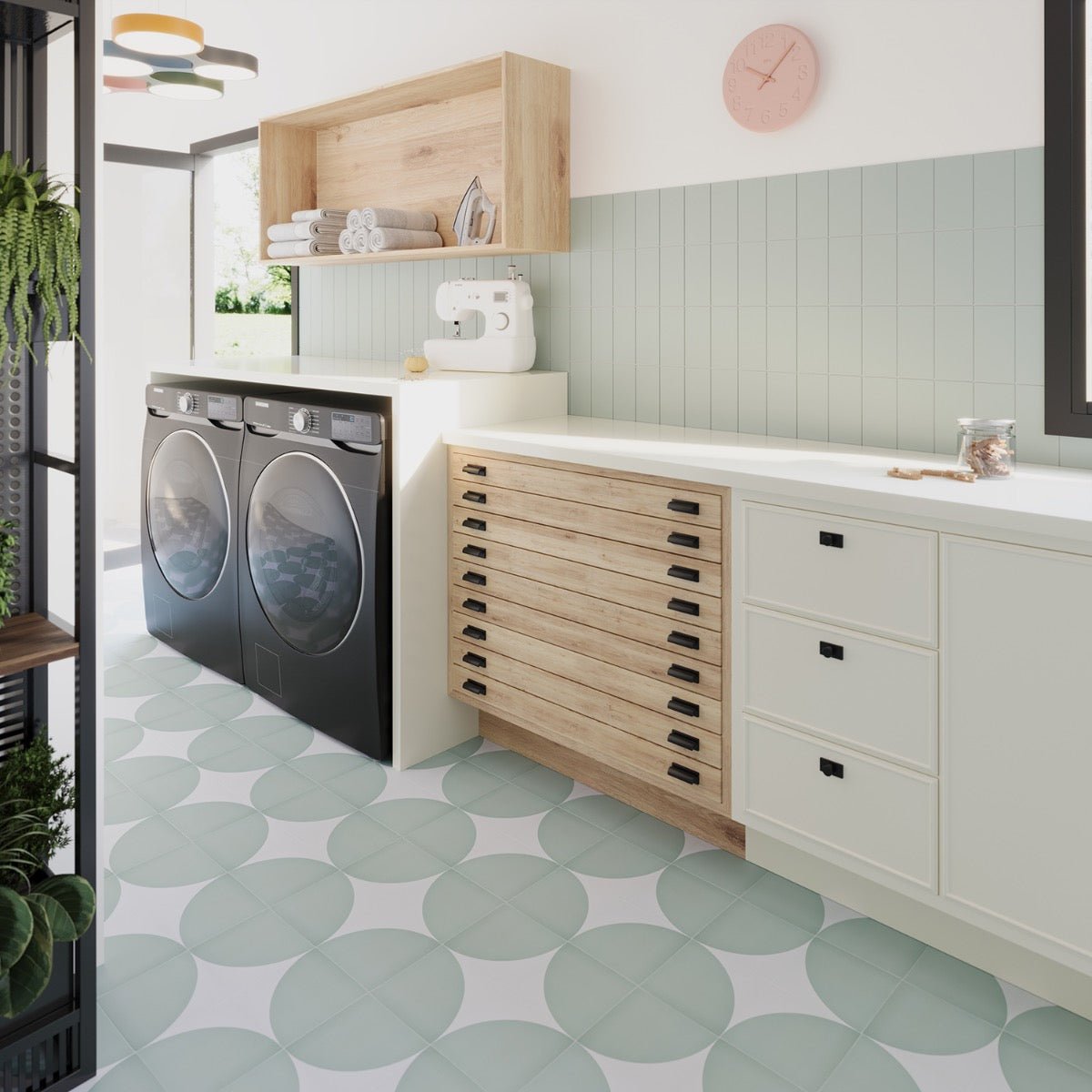 Stacy Garcia Maddox Mineral Green 4x8 Matte Ceramic Wall Tile – Super Arbor