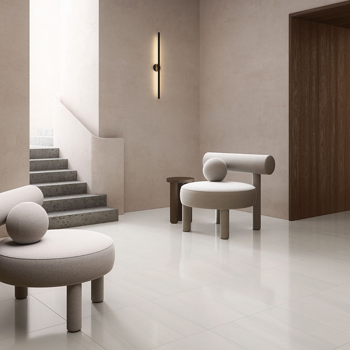 Lux Tile Minera Dolomite Warm White 12x24 Polished Porcelain Tile ...