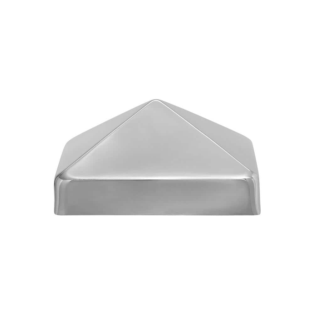 Protectyte 6 in. x 6 in. Stainless Steel Pyramid Slip Over Fence Post ...