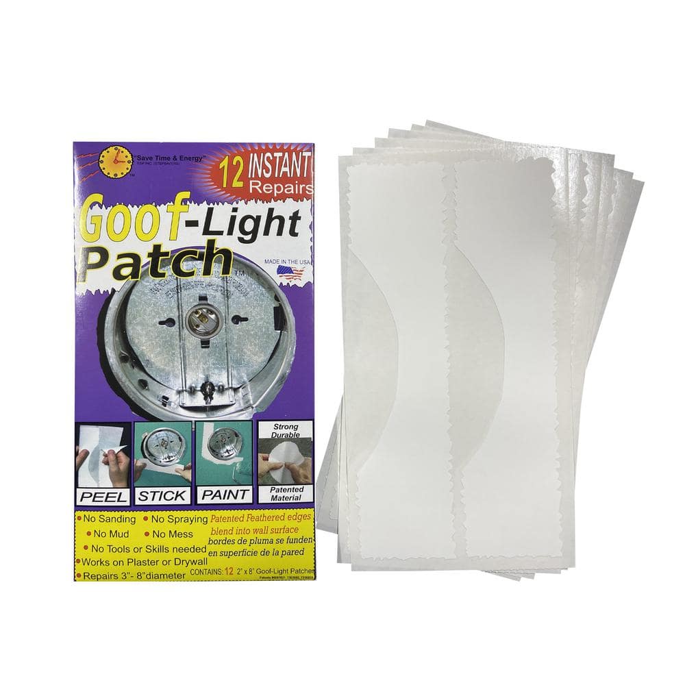 Stepsaver PRODUCTS Self Adhesive Paint ready 'Goof-Light Patch' Repair ...