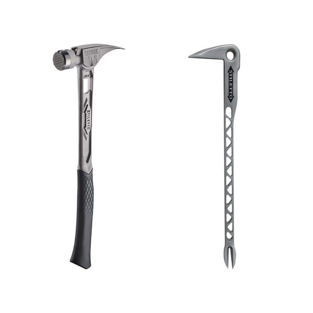 Stiletto 15 oz. TiBone Milled Face with Curved Handle with 12 in. Tita ...