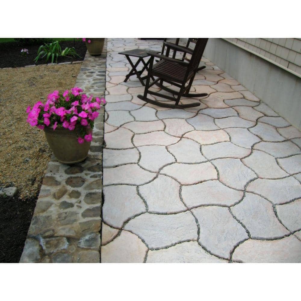 Nantucket Pavers Berkshire 13 in. x 19 in. Tan Variegated Irregular Pa ...