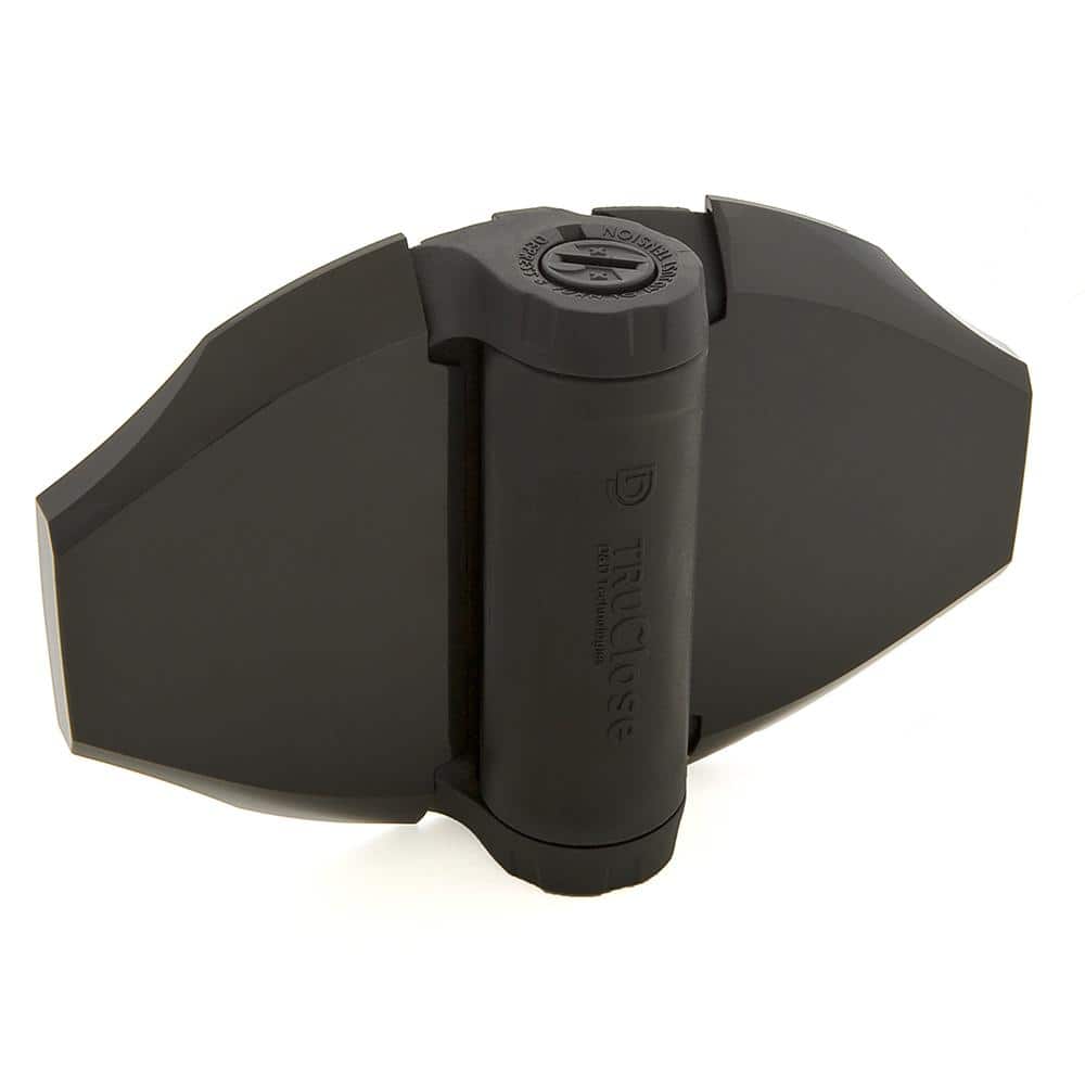 Tru-Close 4-1/2 in. x 6-3/4 in. Black Polymer and Stainless Steel Hing ...