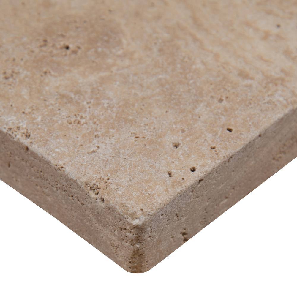 MSI Take Home Tile Sample Tuscany Beige Pattern Tumbled Travertine Pav ...