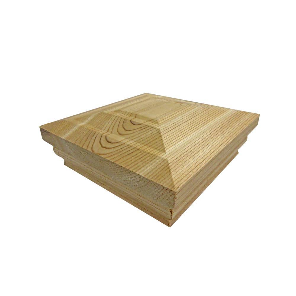 4 in. x 4 in. Step-In Flat Top Cedar Post Cap – Super Arbor
