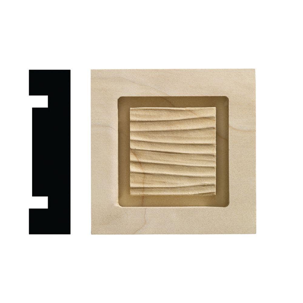 Ornamental Mouldings Wave Collection 13/16 in. x 3-1/4 in. x 3-1/4 in ...