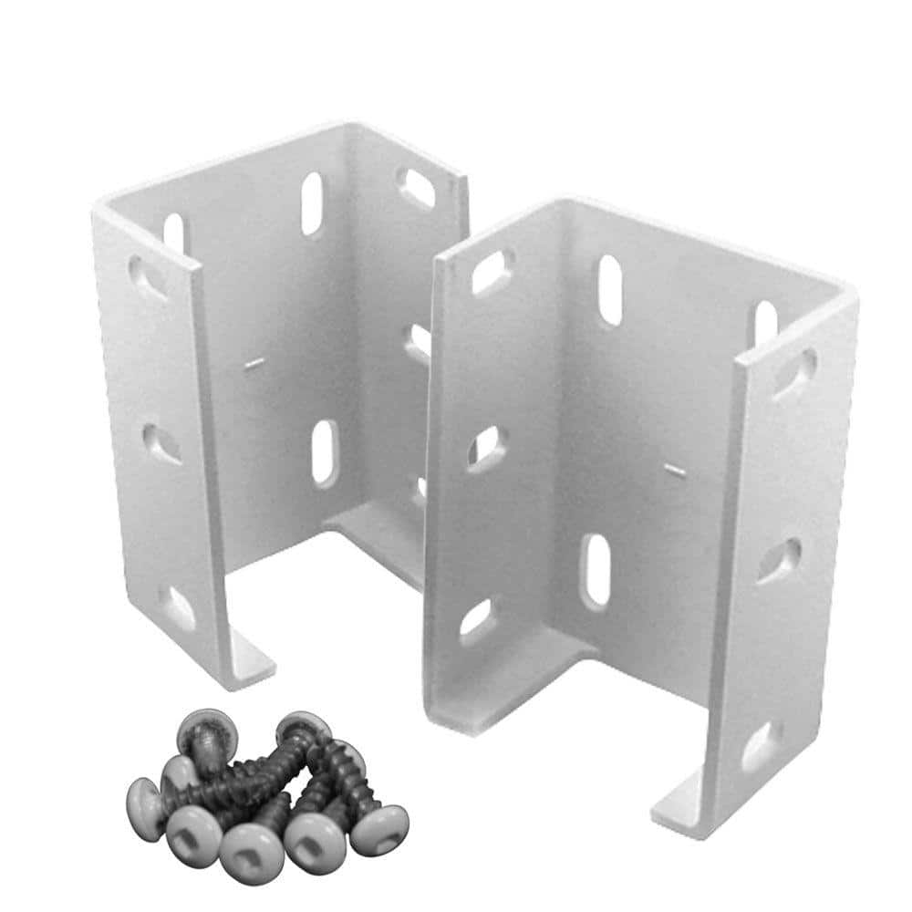 Veranda Aluminum Rail Bracket for Vinyl Fencing (2-Pack) – Super Arbor