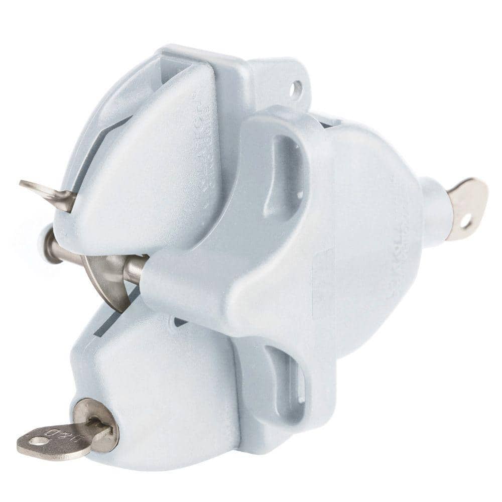 Veranda White Lokk Latch with External Access Kit – Super Arbor