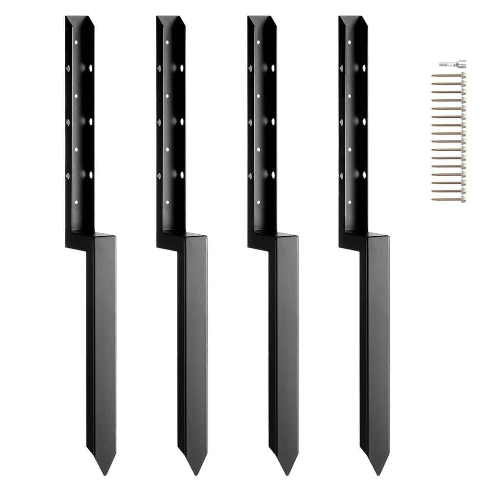 VEVOR Fence Post Anchor Repair Kit 4 Pack Inner Diameter 2 in. x 2 in ...