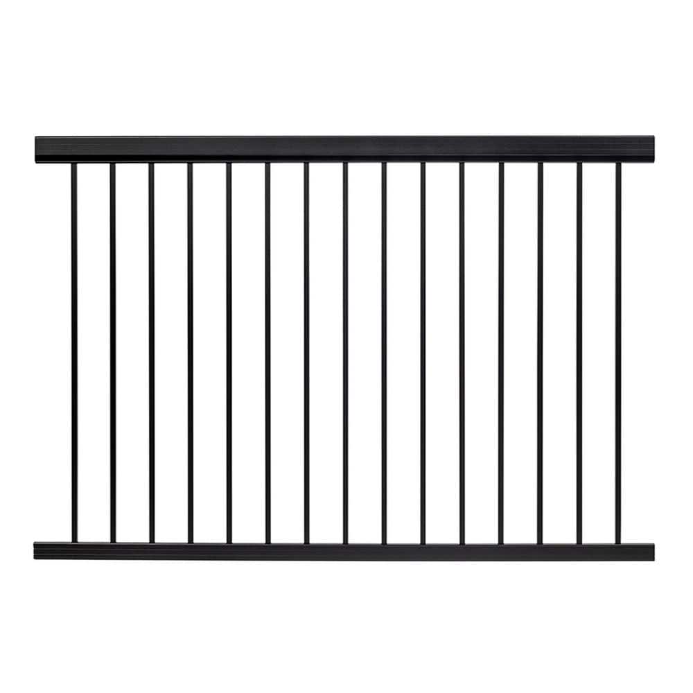 Vista 36 in. H x 72 in. W Black Aluminum Level Railing Kit – Super Arbor