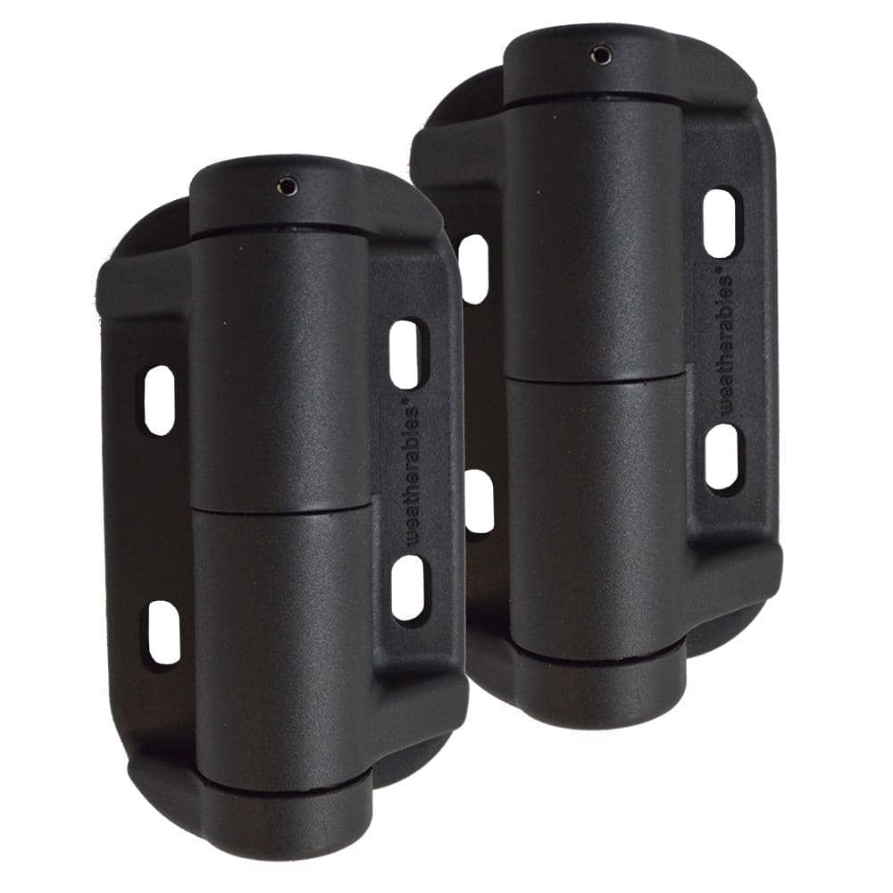 Weatherables Black Nylon Polymer Self-Closing Adjustable Gate Hinges ...