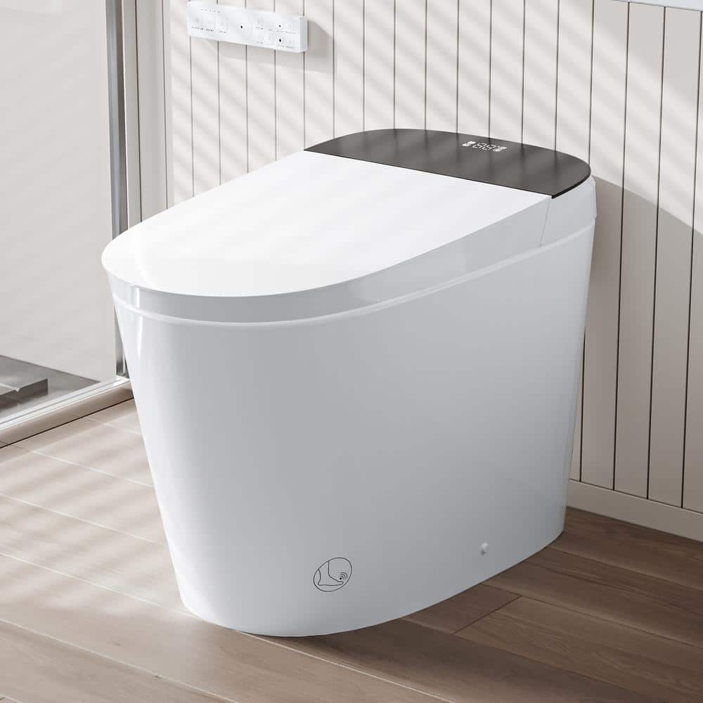 ANGELES HOME Smart Bidet Toilet with Built-in Tank, Auto Flush & UV St ...