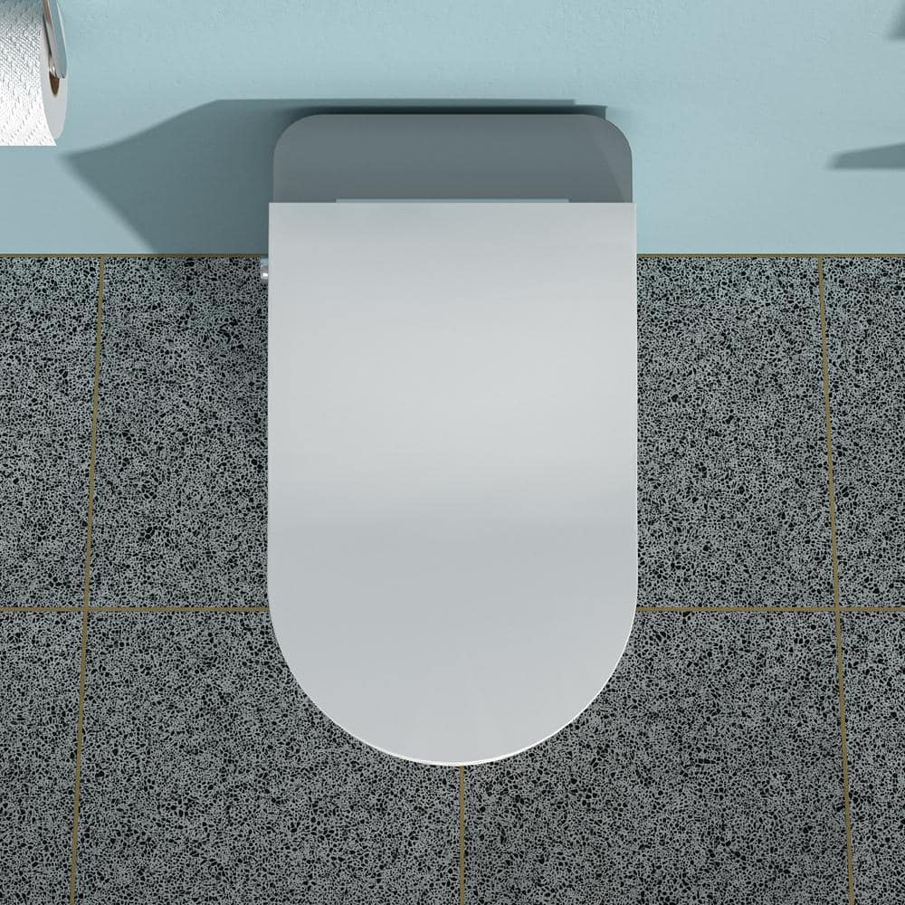 ANGELES HOME Elongated Smart Bidet Toilet with Heated Seat, Foot Senso ...