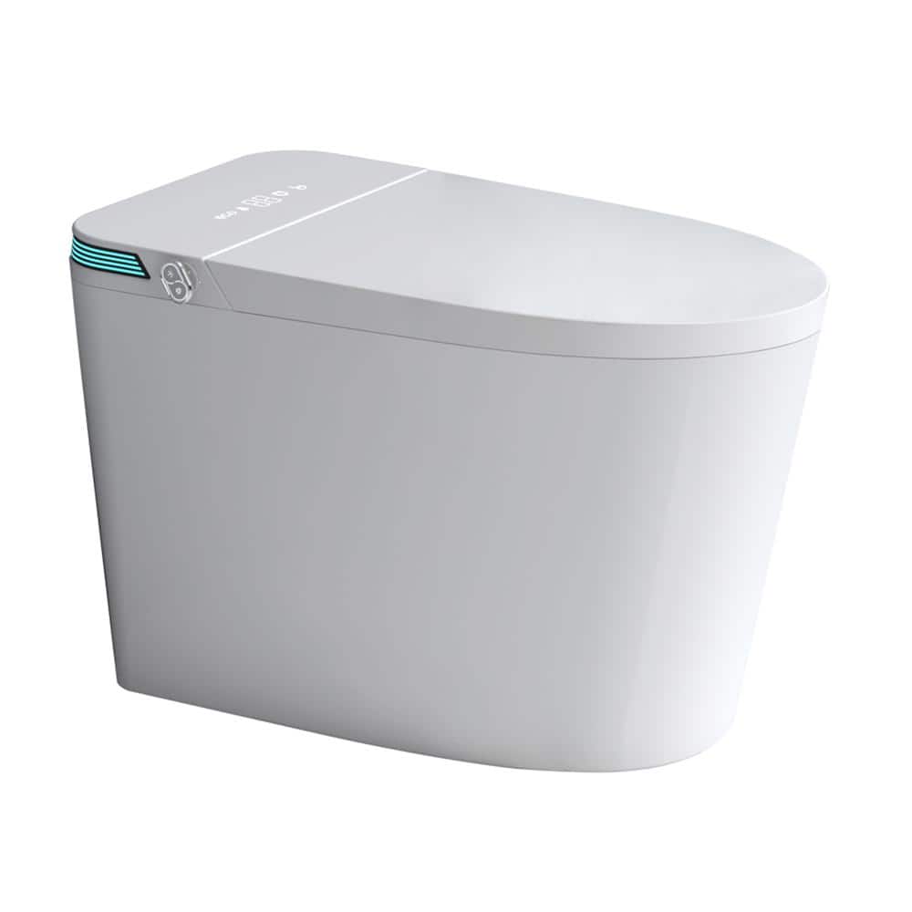 ANGELES HOME Elongated Bidet Toilet with Heated Seat and LED Display ...