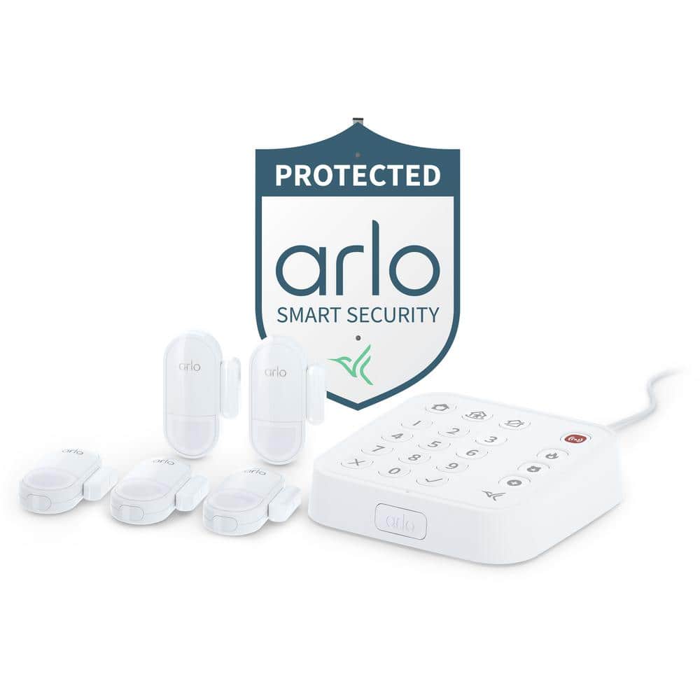 Arlo Home Security System with Wired Keypad Sensor Hub and 5 Sensors ...