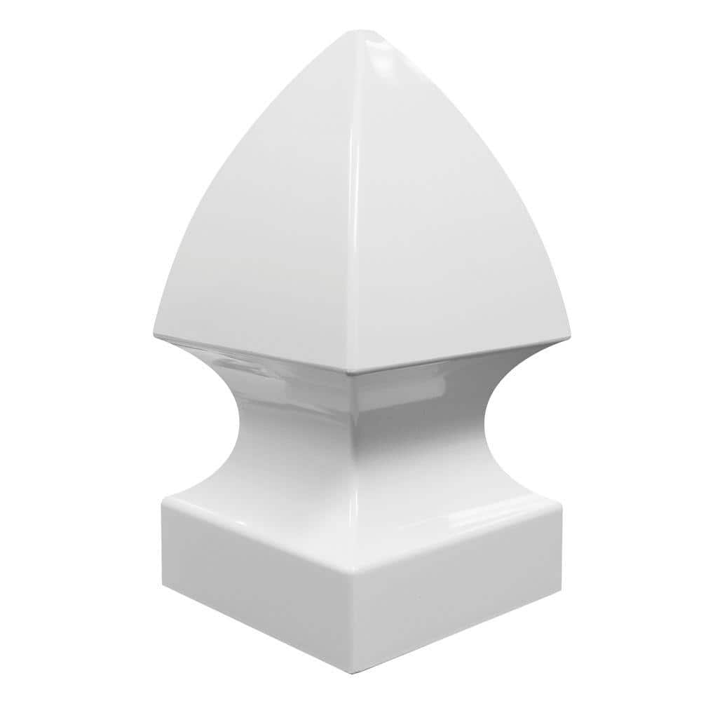 Barrette Outdoor Living 5 in. x 5 in. Vinyl White Gothic Post Cap ...