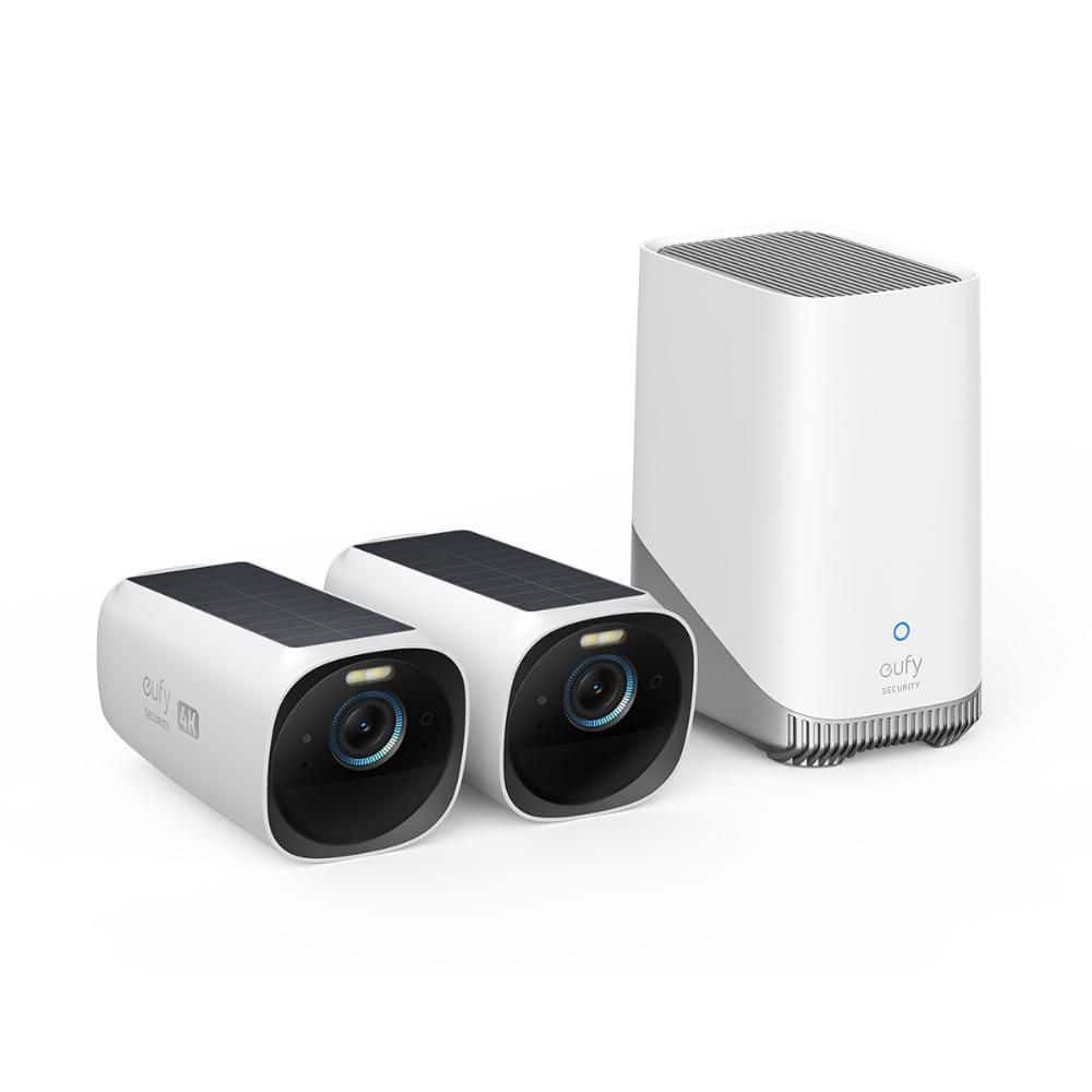 eufy Security Eufycam3 Battery Wireless In/Outdoor Camera, White, Wi-F ...