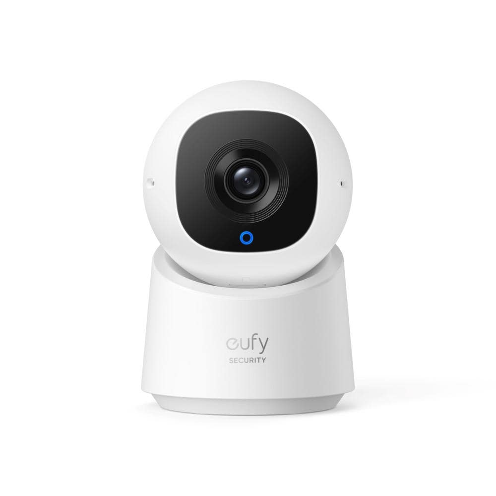eufy Security C220-Wireless Indoor Hardwired Pan and Tilt Security Cam ...