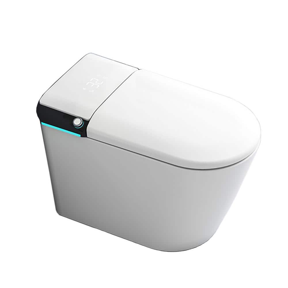 FUNKOL Elongated Smart Bidet Toilet with Auto Flush and Heated Seat ...