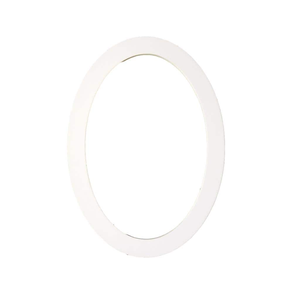 Fypon 43-1/16 in. x 31-1/8 in. x 1 in. Polyurethane Flat Oval Trim ...
