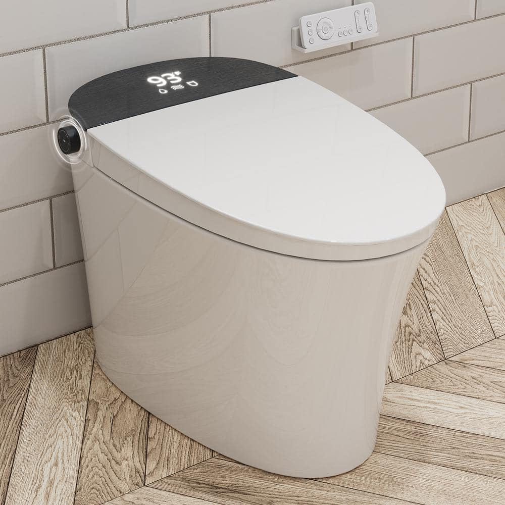 HOROW HR-Y8 1.11 GPF Smart Toilet Bidet with UV Light and Auto Flush ...